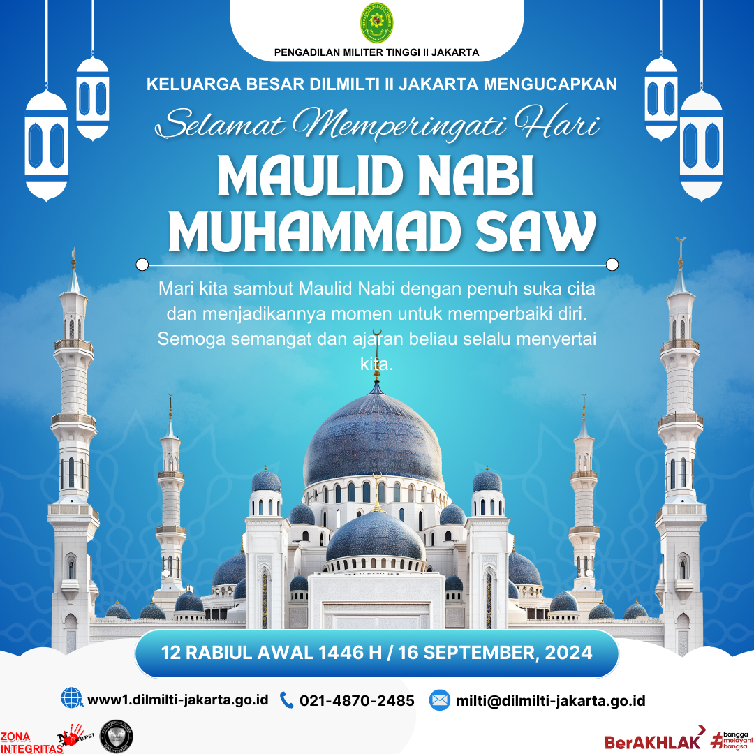 Selamat Memperingati Hari MAULID NABI SAW – PENGADILAN MILITER TINGGI ...